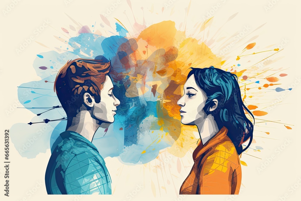 Visualize a person discussing effective conflict resolution techniques ...