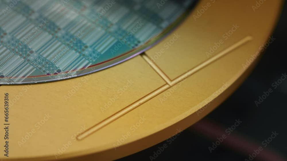 Electronic diagnostic machine. Silicon Wafer at Advanced Semiconductor ...