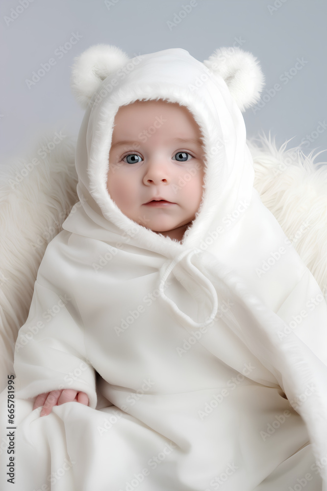 High-Resolution Isolated Portrait of an Adorable Baby in a Costume ...