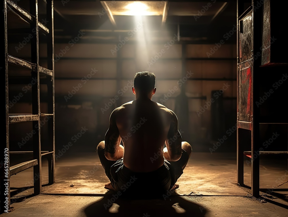 Boxer Mental Prep in the Locker Room, boxer mind preparation ...
