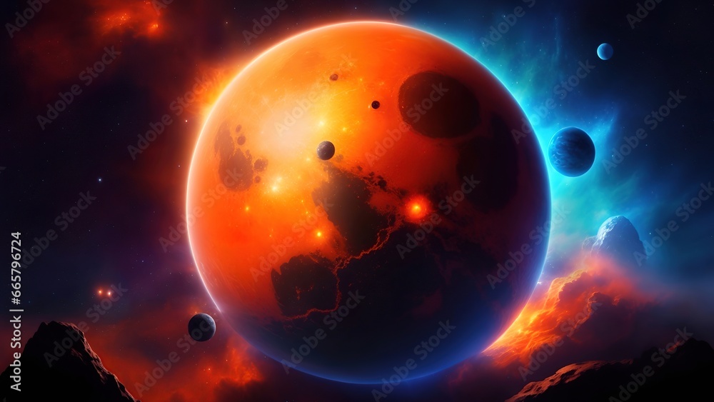 Rogue Planet. Concept art. Cosmic art. Galactic art. 4K - 8K - 12K TV ...