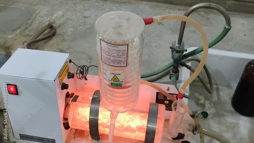 Working of a water distillation apparatus, Water distillation plant ...
