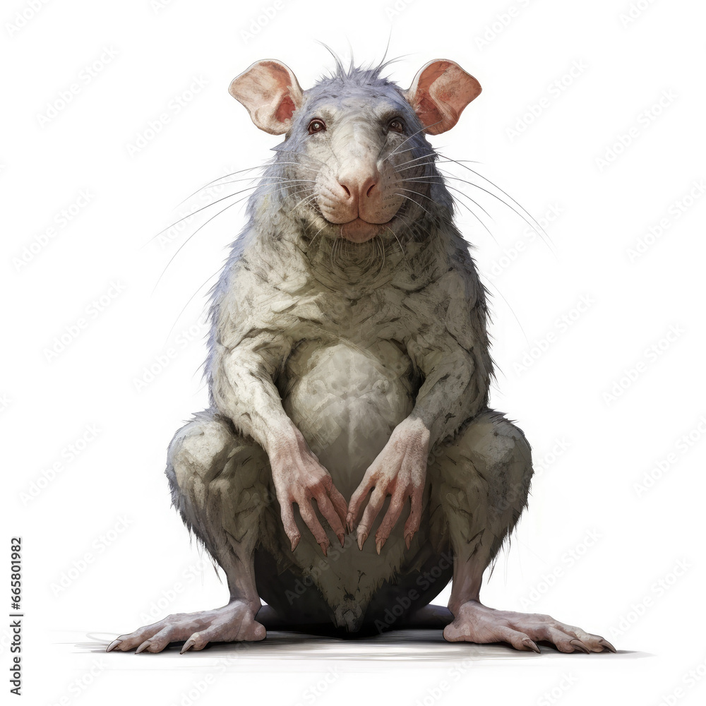 Realistic Giant Rat Art , Medieval Fantasy RPG Illustration Stock ...