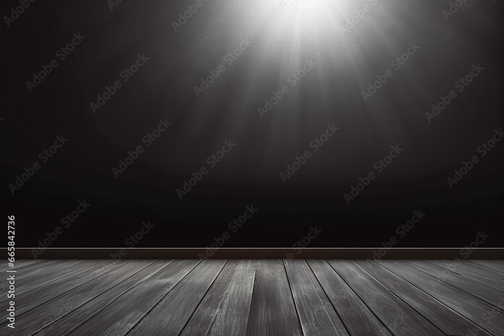 Universal background for a presentation with light shining on black ...