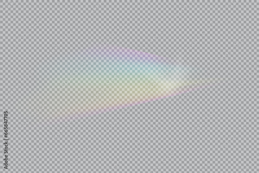 prism rainbow light. Overlay light effect.Stock vector illustration in ...