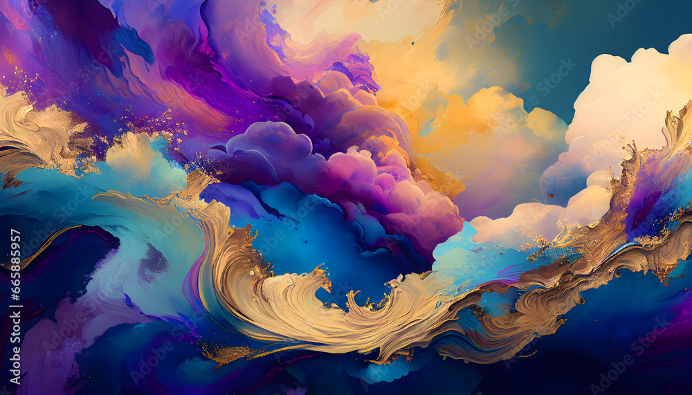 Colorful swirling dreams. Cloud background with abstract movement ...