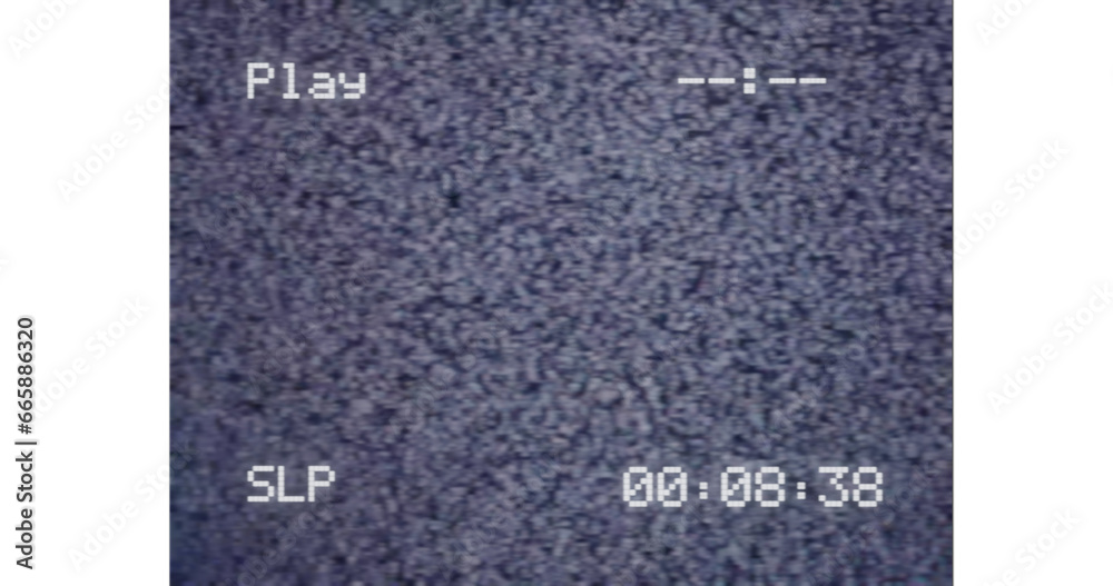 VHS video player screen for vintage effect for crt tv Stock ...