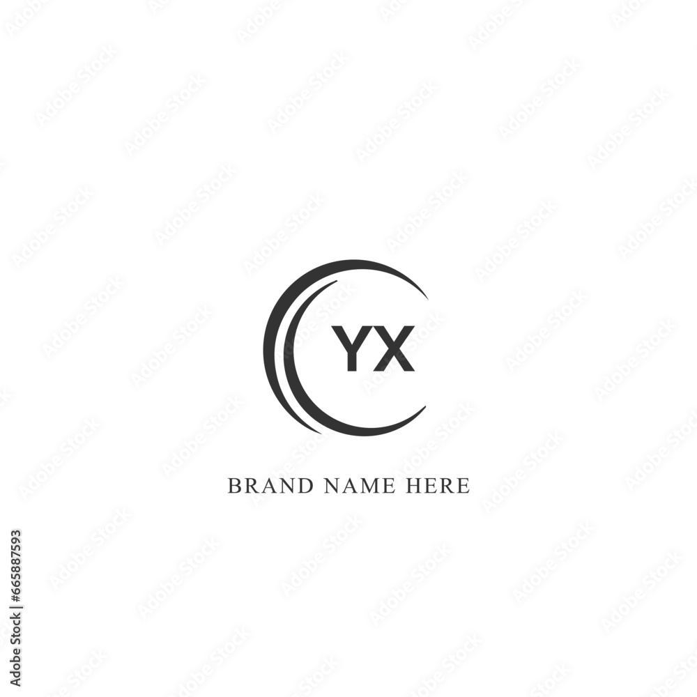 YX logo. Y X design. White YX letter. YX, Y X letter logo design ...