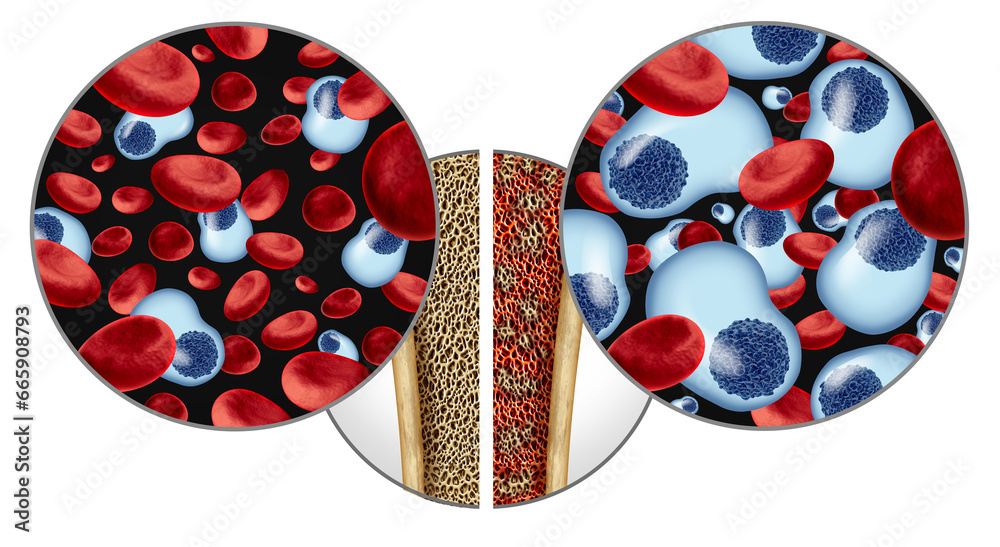 Healthy And Cancerous Bone Marrow as Multiple Myeloma disease as a ...