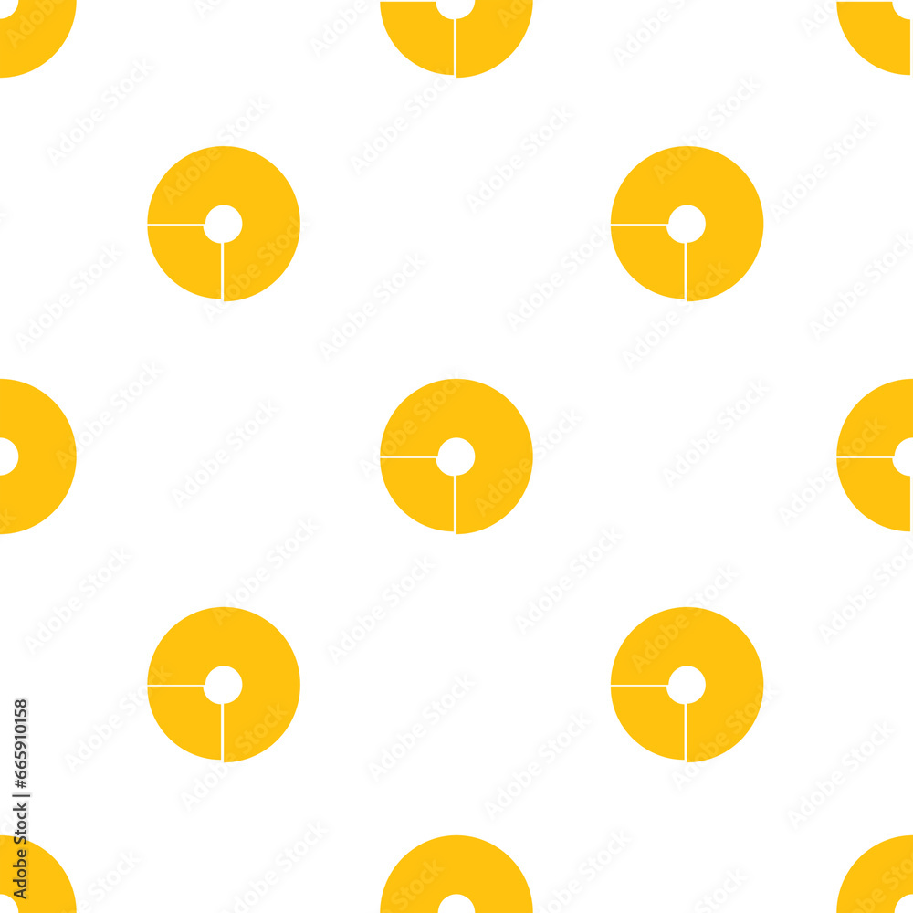 Digital png illustration of yellow pattern of repeated shapes on ...