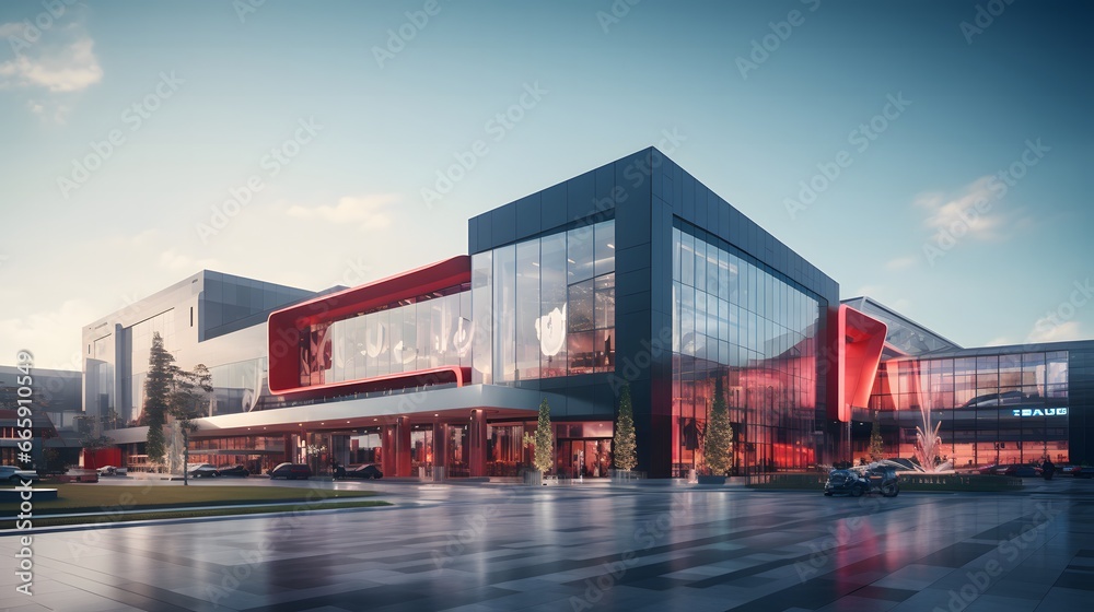 Shopping Mall Building Exterior Stock Photo | Adobe Stock