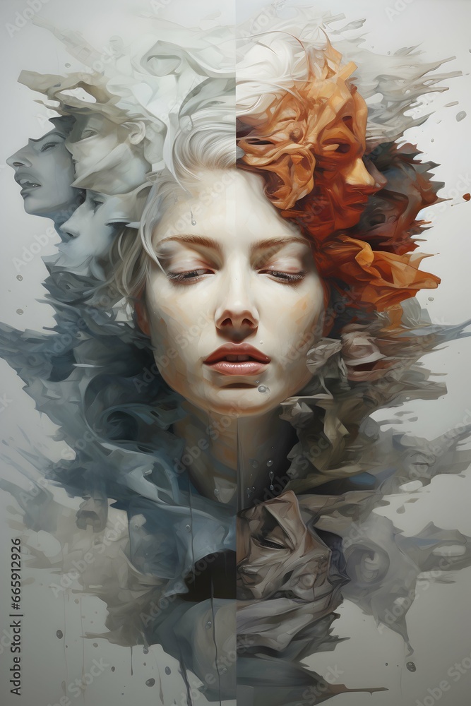 Photo & Art Print dissociative identity disorder - multiple personality ...