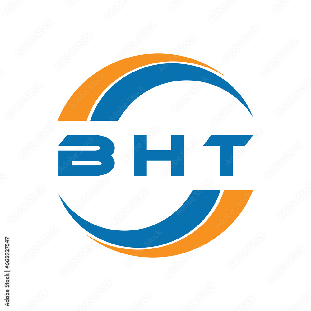 BHT letter logo design on a white background or Monogram logo design ...