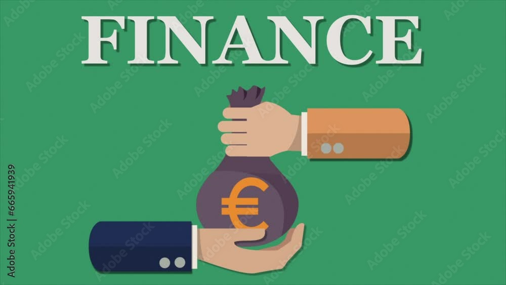 Hands taking and giving money to one another animated video. Giving a ...