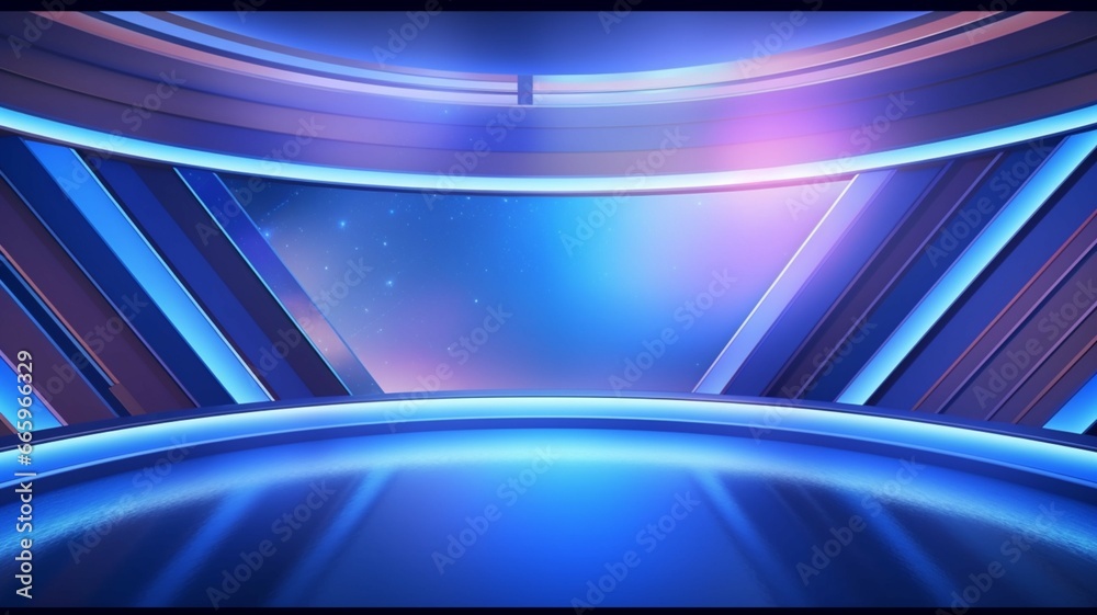 Virtual studio set background Stock Illustration | Adobe Stock