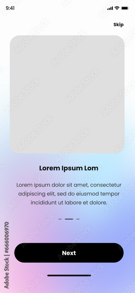 On Boarding, Welcome and Sign in Screens Mobile App and UI Kit Template ...