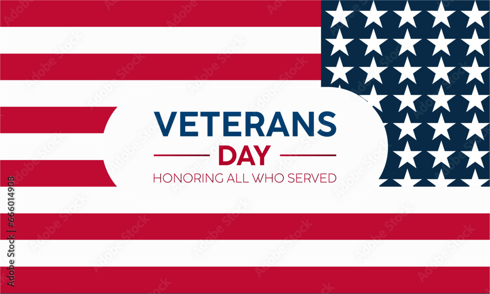 Veterans Day Tribute with American Flag, Saluting Soldier, and ...