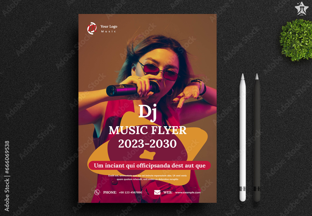 Music Flyer Stock Template | Adobe Stock