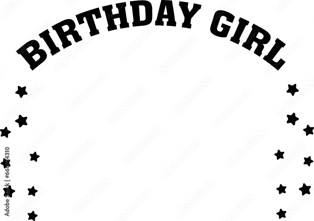 Birthday girl svg Stock Vector | Adobe Stock