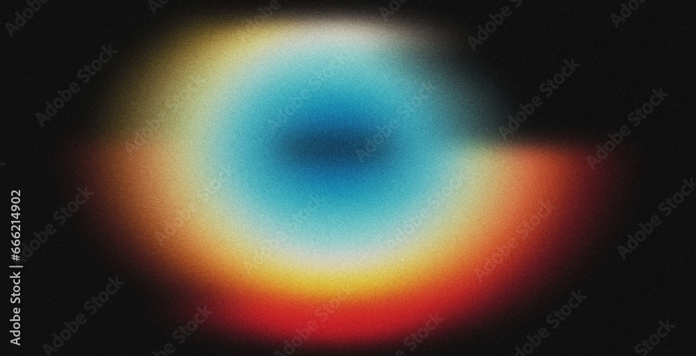 Vibrant VHS style rainbow teal white psychedelic grainy gradient color ...