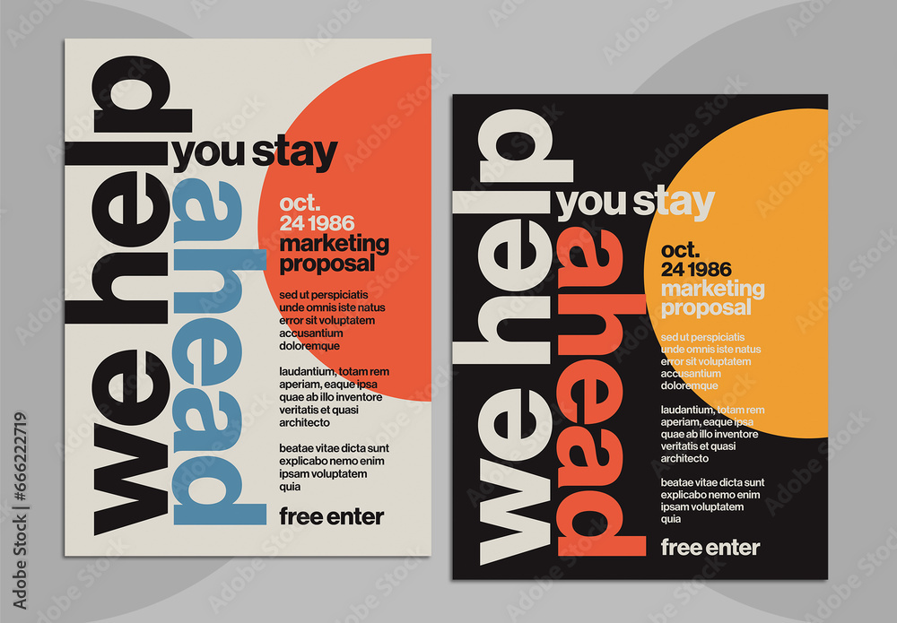Swiss Design Style Typography Poster Layout Stock Template | Adobe Stock