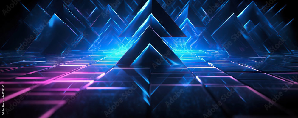 Abstract digital background featuring dynamic lines, vibrant colors and ...