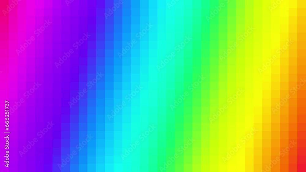Rainbow 8bit pixel art backdrop 4k video set, looping animations. Stock ...