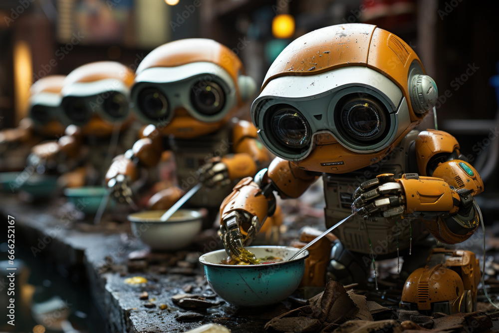 Miniaturized robots in the role of autonomous cleaners, ensuring ...