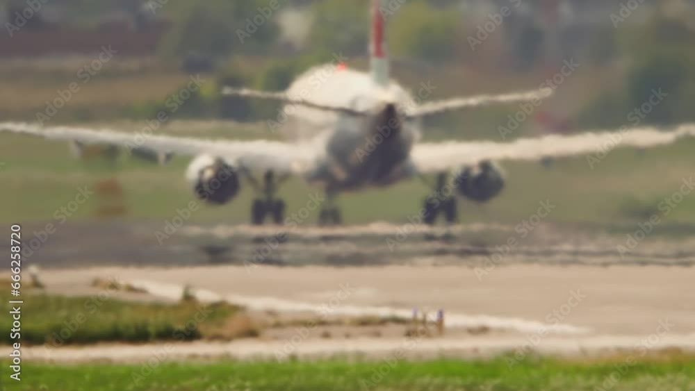 Heat haze and atmosphere distortion caused by heat wave during hot ...