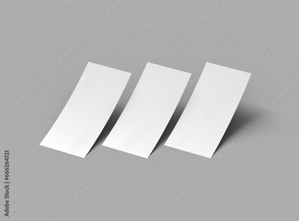 Rack Card Sized 4x9 inc flyer render to present your design. Stock ...