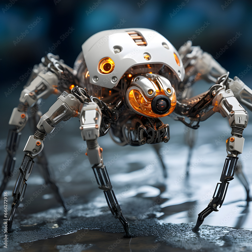 AI Robot Spiders Stock Photo | Adobe Stock