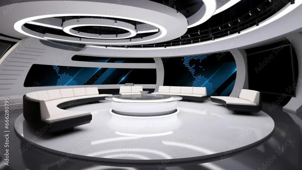 Tv studio. News room. Studio Background. Newsroom bakground. Backdrop ...