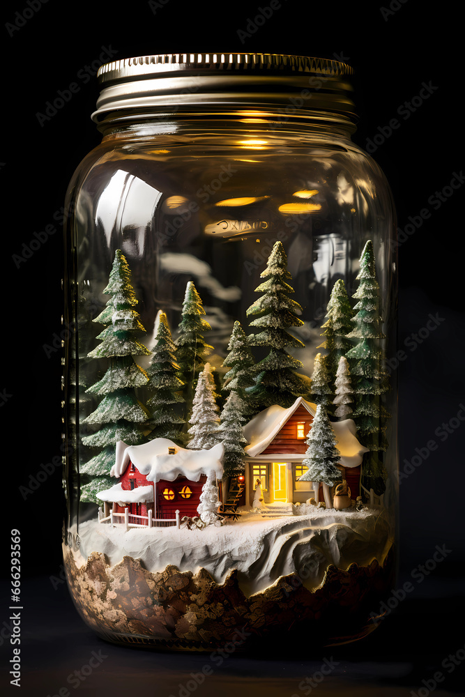 Winter Wonderland in a Jar - Captivating Christmas Scenes Experience ...