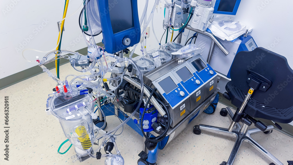 Chicago, IL, USA, October 22, 2023, Cardiopulmonary Bypass Machine ...