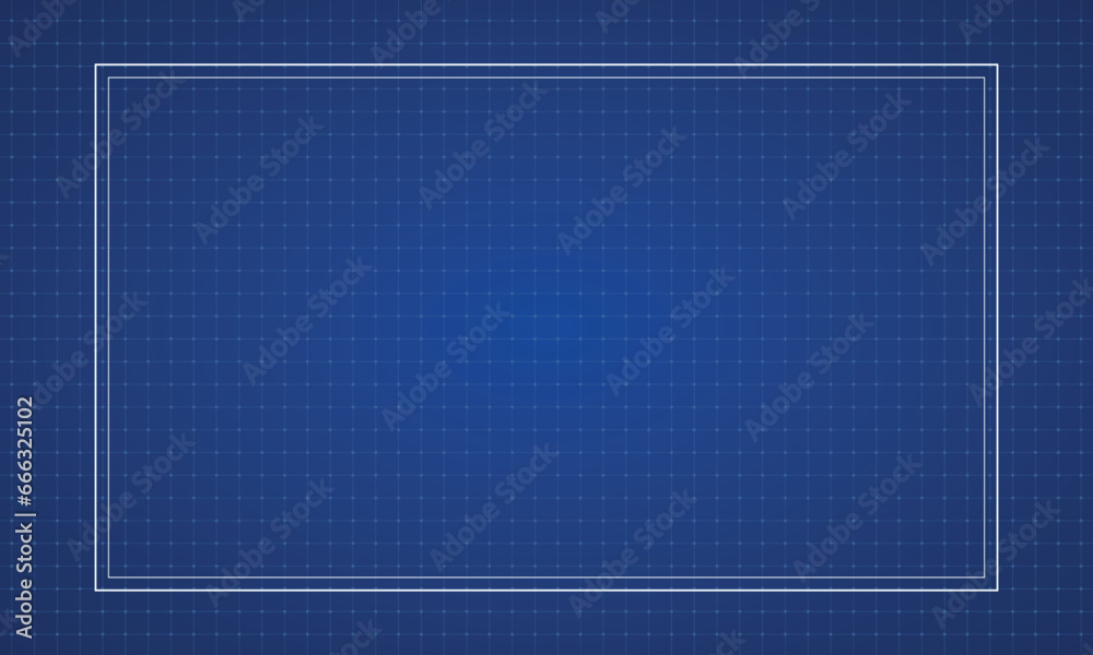 Blueprint paper. Blank blue sheet of paper with grid. blueprint ...