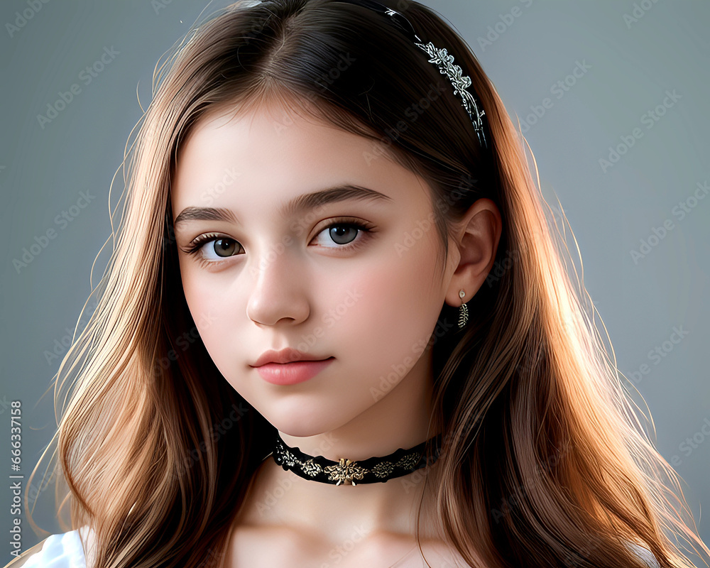 portrait of a young woman posing for a photo/young model/spring photo ...