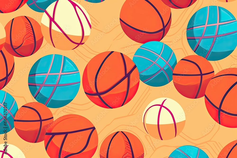 Flat Seamless Texture Basketball Wallpapers - Best HD Images for ...