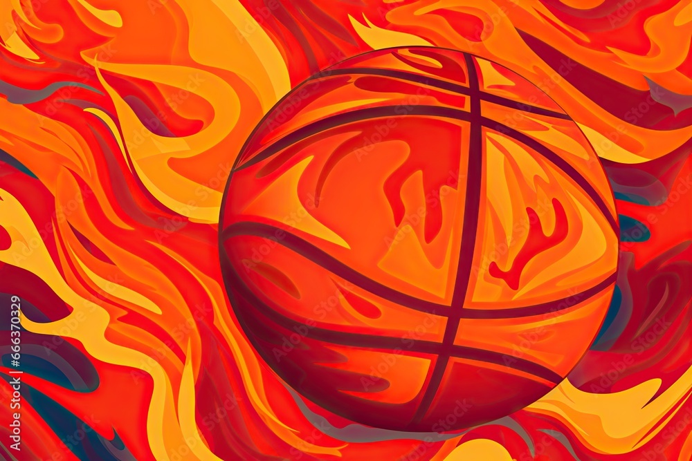 Basketball Wallpapers: Flat Seamless Texture Designs for a Sporty Vibe ...