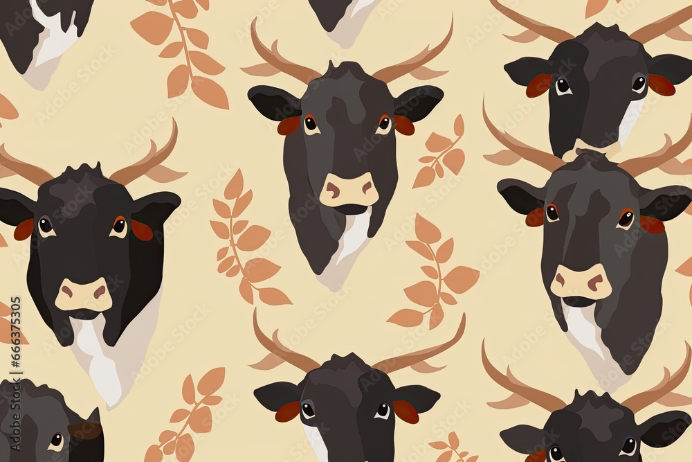 Cow Wallpaper: Flat Seamless Texture - Stunning and Versatile Decor ...