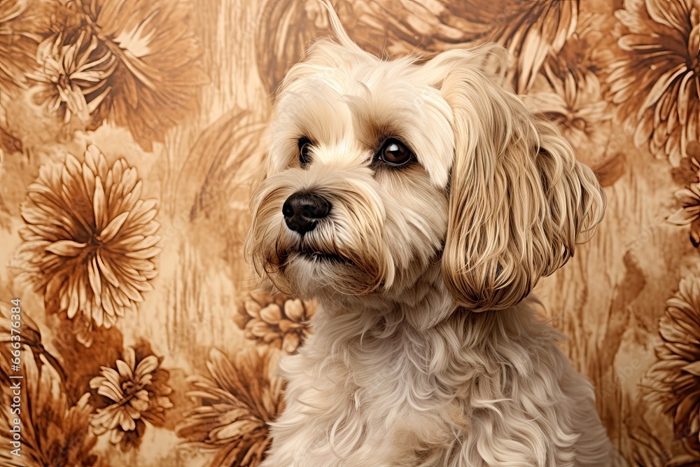 Dog Wallpaper: Texture Backdrop with Playful Canine Patterns Stock ...