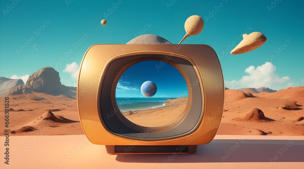 Television Through the Ages: A Visual Journey Stock Illustration ...