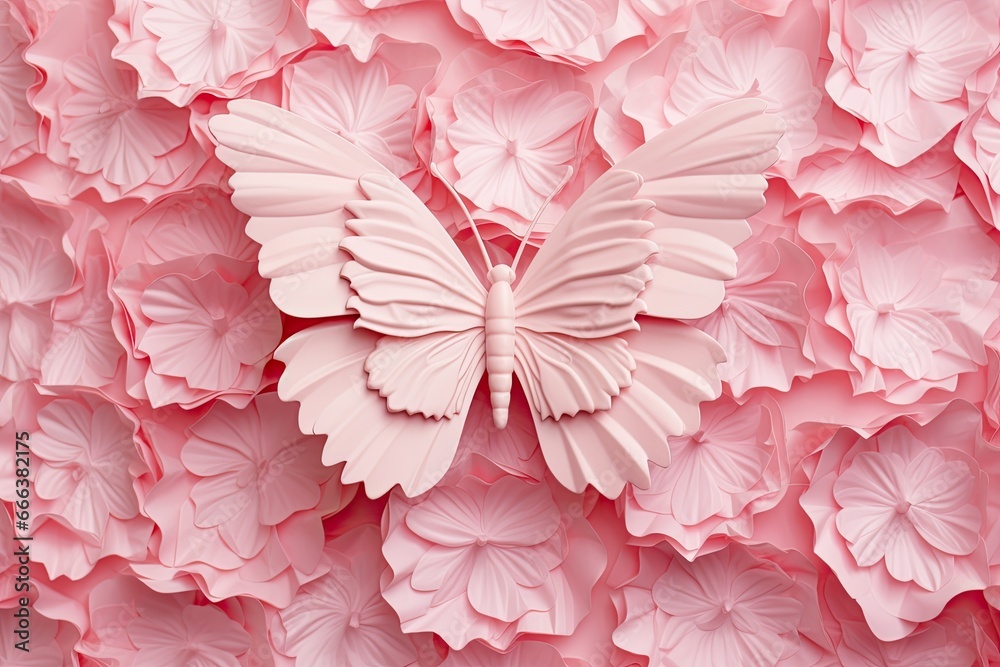 Pink Butterfly Wallpaper: Stunning Background for Wallpaper Design ...