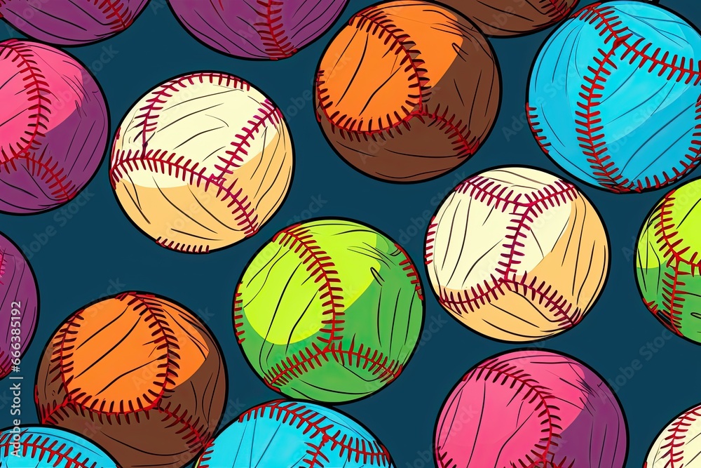 Softball Wallpapers: Flat Seamless Texture - High-Quality Digital Image ...