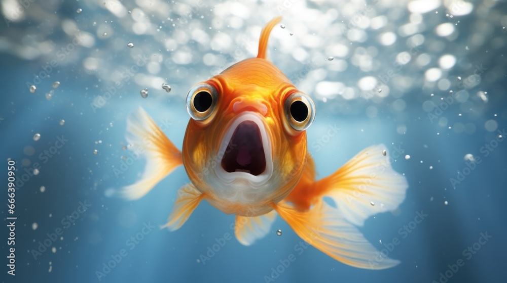 Cute Goldfish Wallpaper