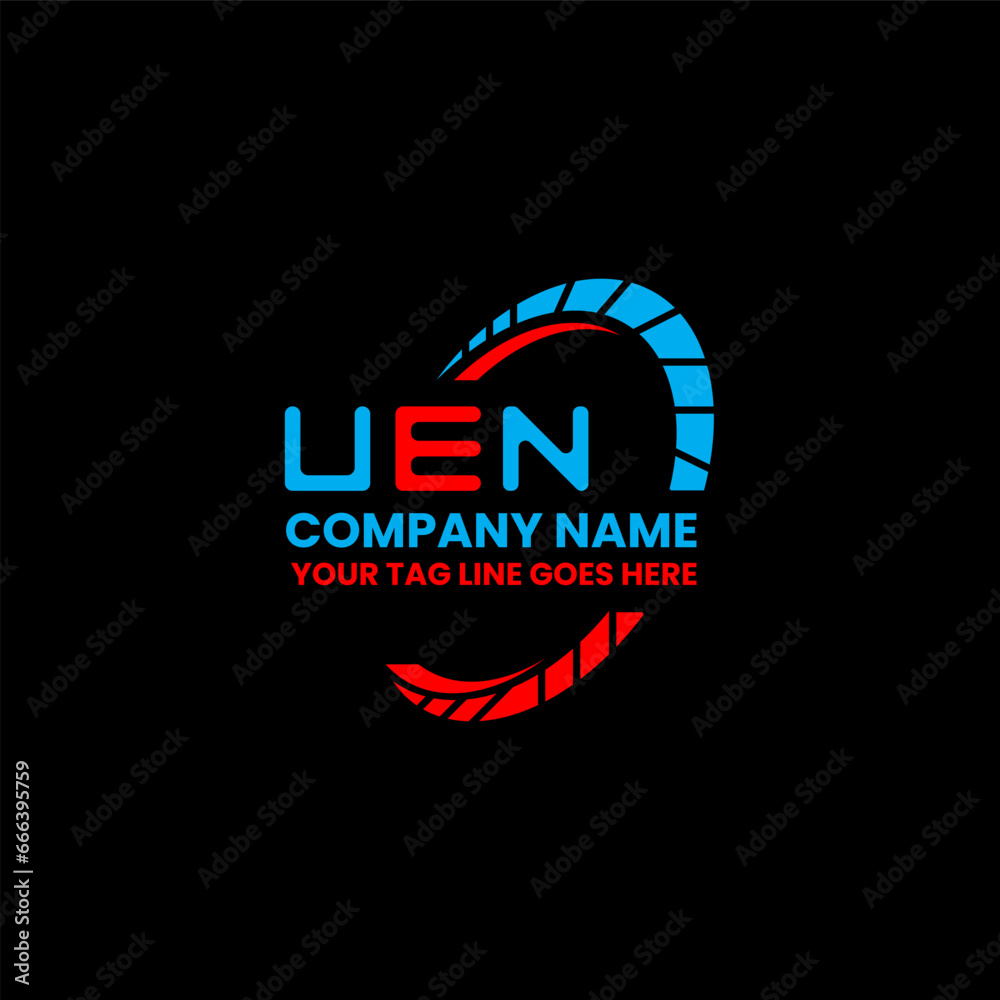 UEN letter logo vector design, UEN simple and modern logo. UEN ...