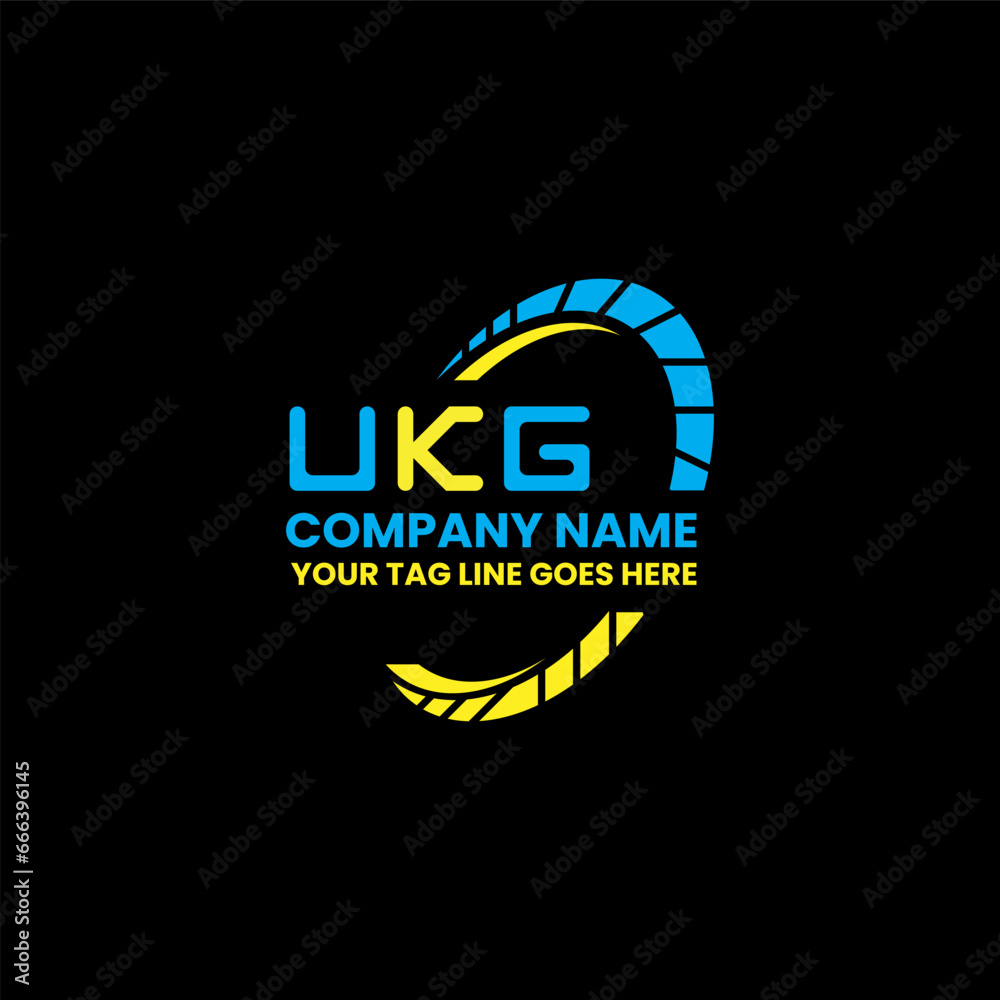 UKG letter logo vector design, UKG simple and modern logo. UKG ...