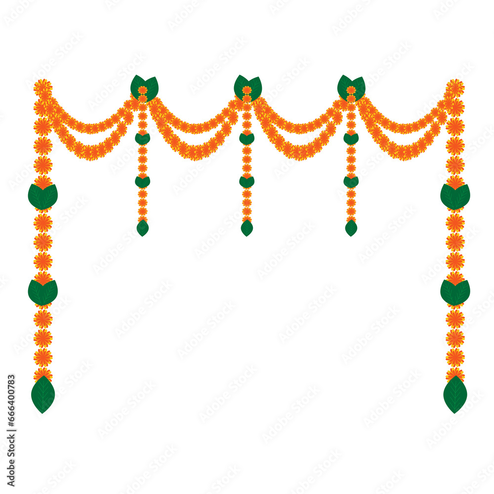 Royal traditional decoration with toran design for designing social ...