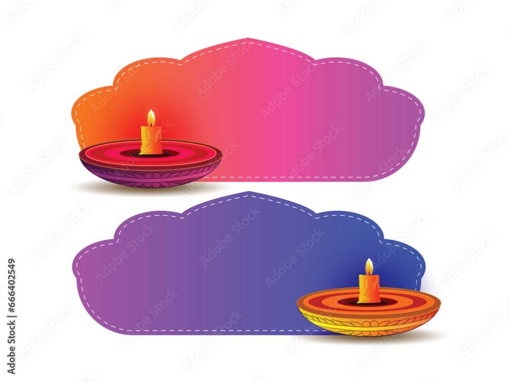 Sale coupon card,design with realistic oil lamp,indian lady with ...