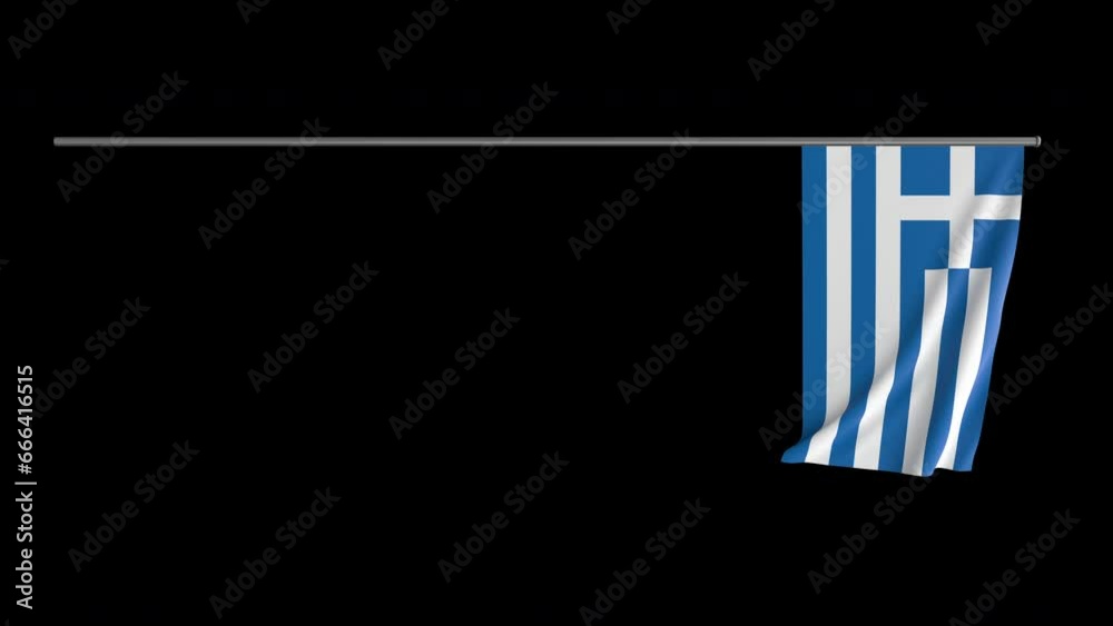 Greece Flag Animation on Pole - Highly Detailed and Realisitic 15 ...