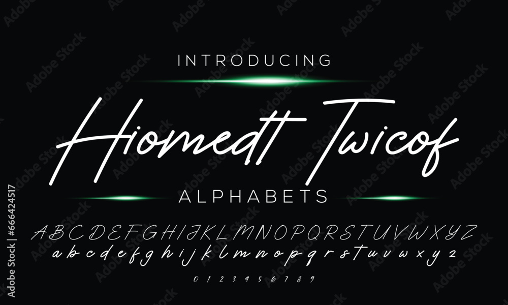 Hand drawn vector alphabet. Script font. Isolated letters written with marker, ink. Calligraphy ...